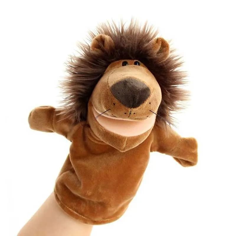 Interactive Plush Lion Hand Puppet – Soft Expressive & Fun for Kids — 1159