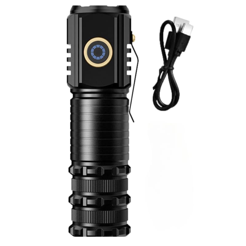 Mini Flashlight Aluminum Alloy Rechargeable Flashlight with P35 Lamp ...