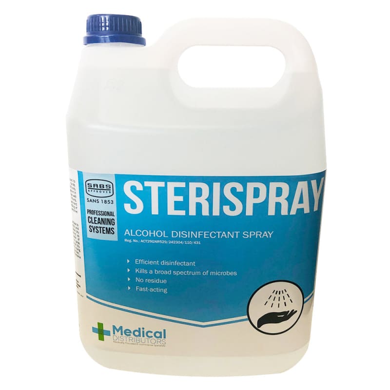 5L SABS Approved Sterispray 70% Alcohol Hand Disinfectant | Sanitiser — 1159