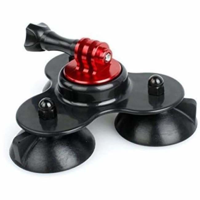 Triple Suction Cup Mount for GoPro and other Action Cameras — 1159